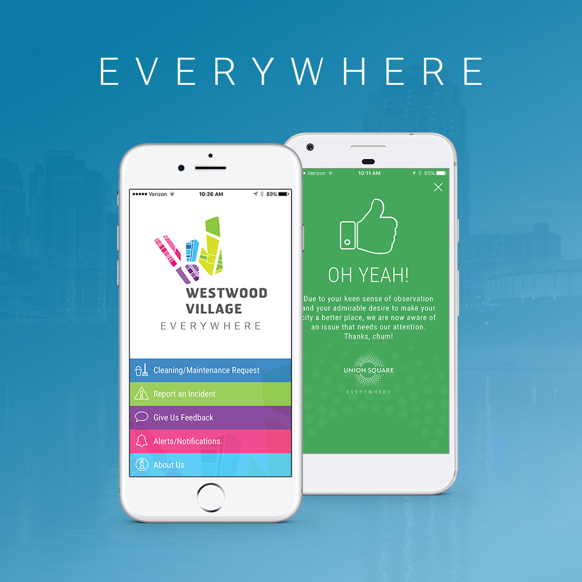 EVERYWHERE - Mobile app for city residents and visitors